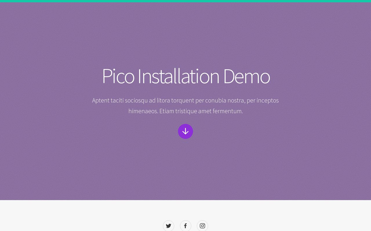 Pico Installation Demo